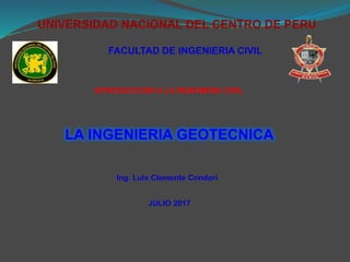 la ingeniería geotecnia | PPTX