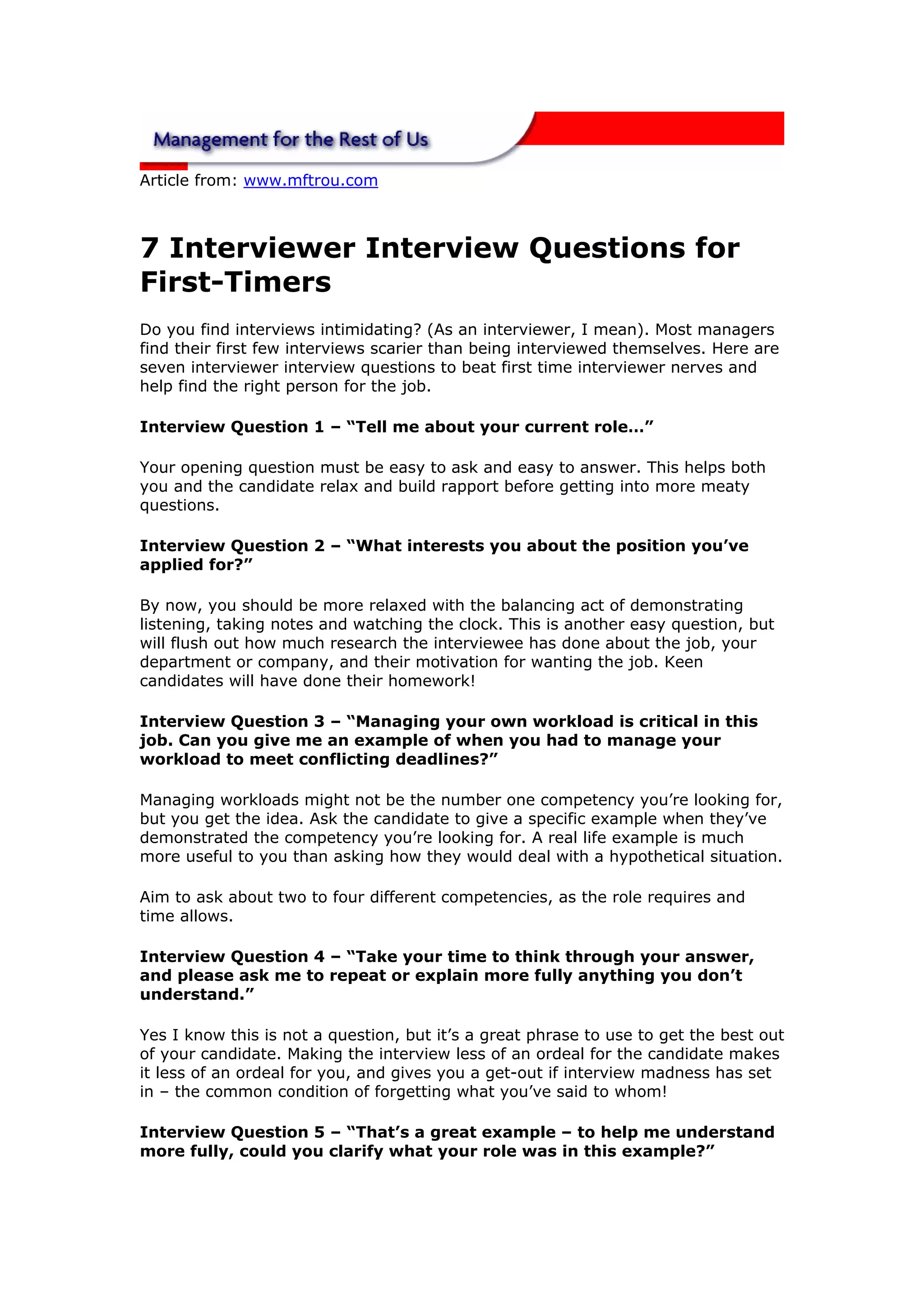 7 main interview_questions | PDF | Internet for Beginners | Internet