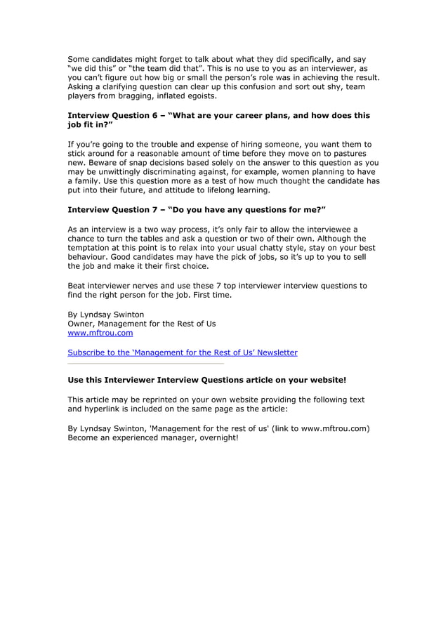 7 main interview_questions | PDF | Internet for Beginners | Internet