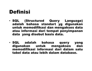 7 Materi Kuliah Bahasa SQL | PDF