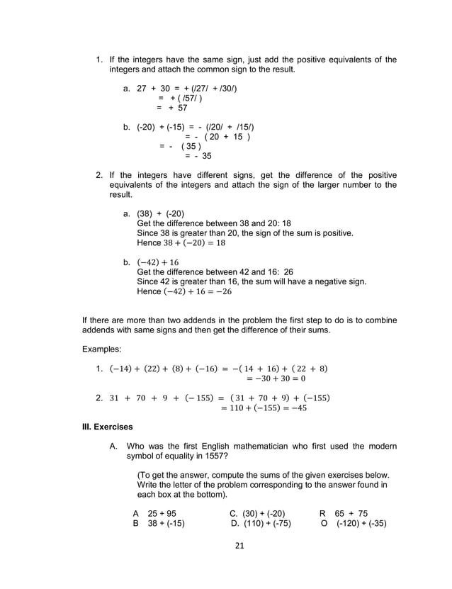 Grade 7 Learning Module in Math (Quarter 1 to 4) | PDF | Education