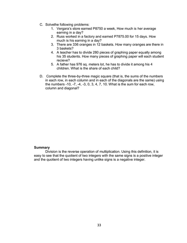 Grade 7 Learning Module in Math (Quarter 1 to 4) | PDF | Education