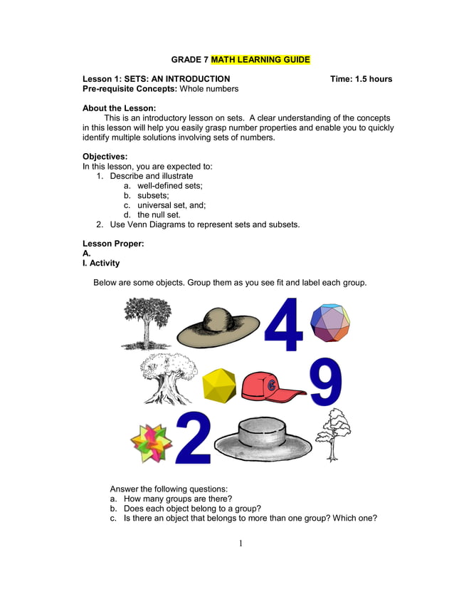 Grade 7 Learning Module in Math (Quarter 1 to 4) | PDF | Education