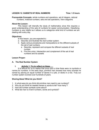 Grade 7 Learning Module in Math (Quarter 1 to 4) | PDF