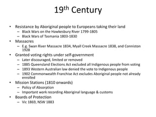 Aboriginal civil rights | PPTX