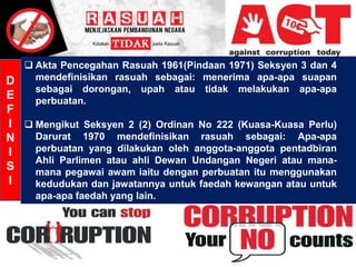 Rasuah Pemusnah Tamadun | PPT