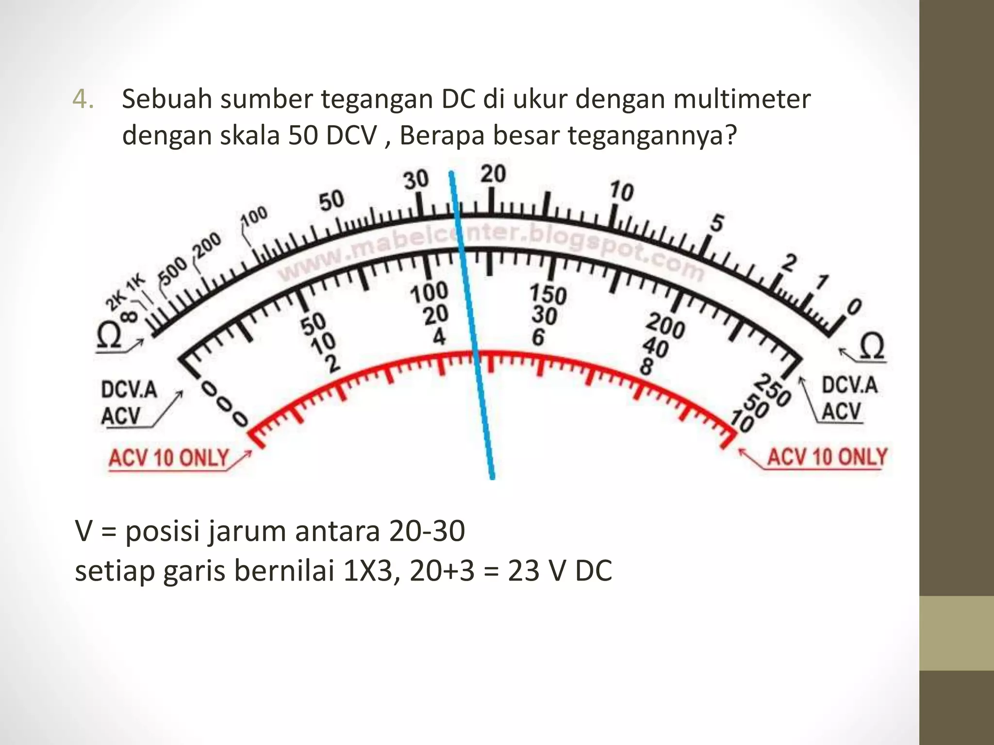 7 menggunakan alat ukur multimeter | PPTX