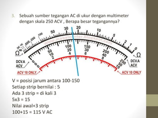 7 menggunakan alat ukur multimeter | PPTX