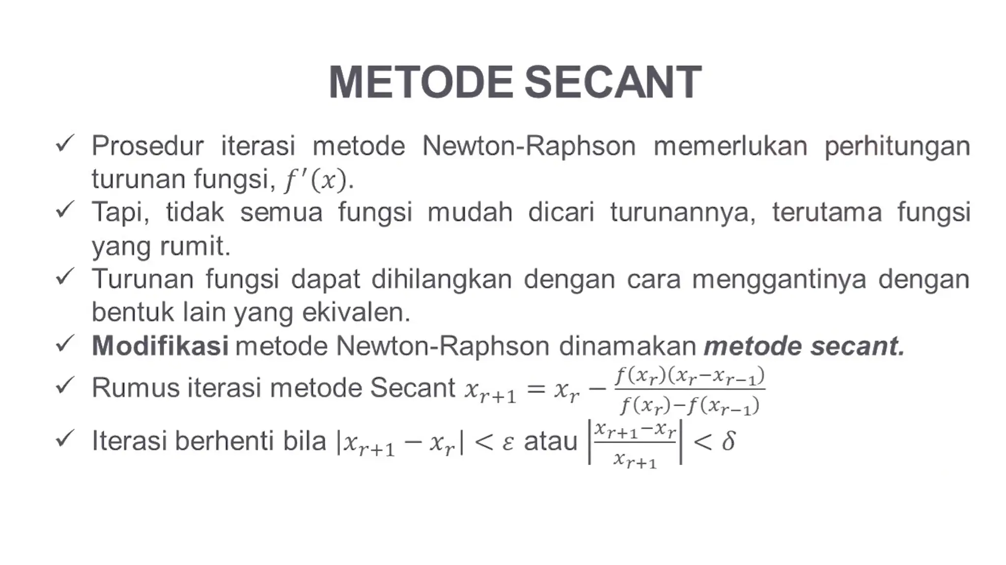 #7 METODE NUMERIK 2.pptx#7 METODE NUMERIK 2.pptx