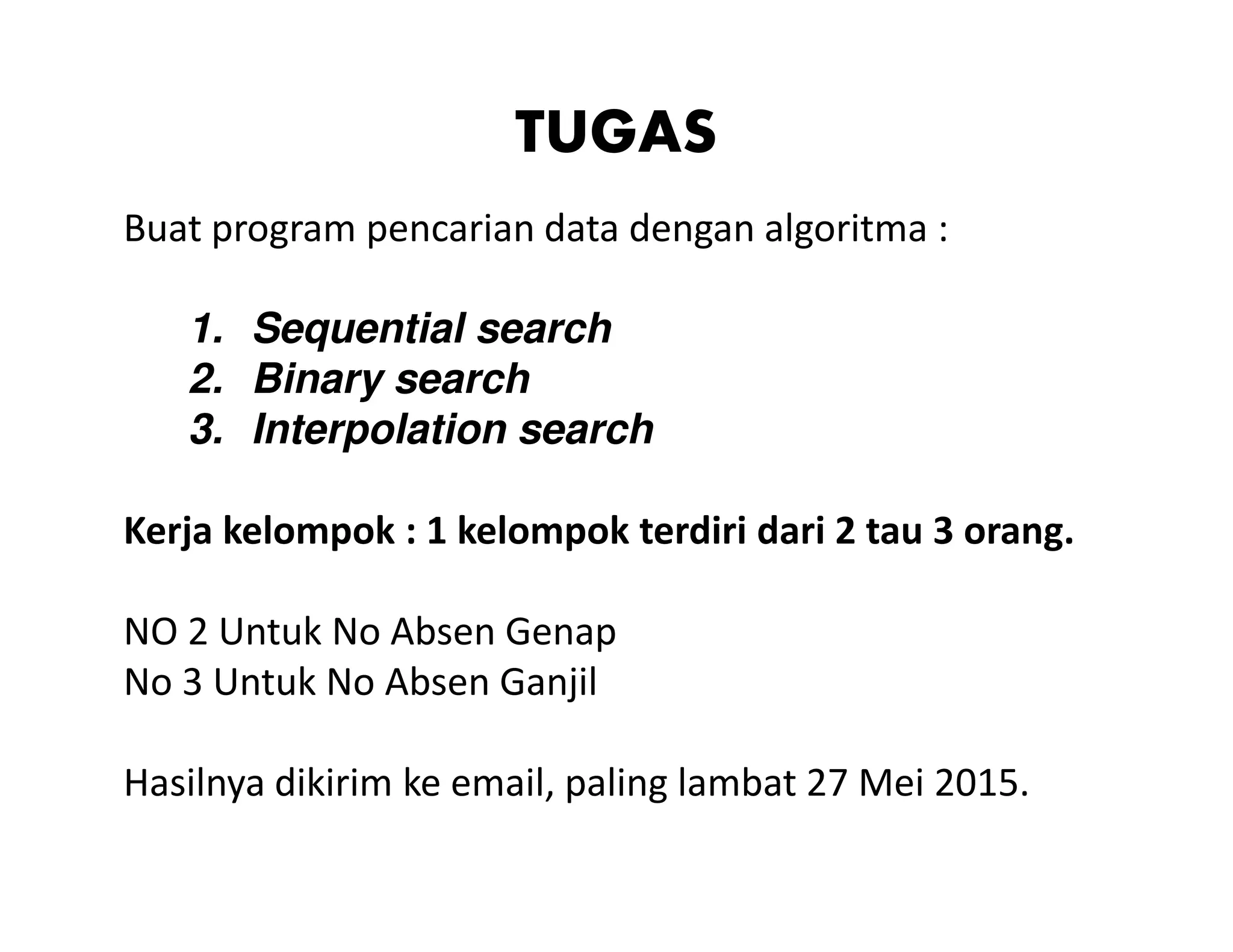 7 Metode Pencarian Data Array | PDF