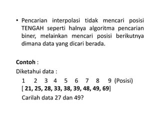 7 Metode Pencarian Data Array | PDF