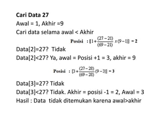 7 Metode Pencarian Data Array | PDF