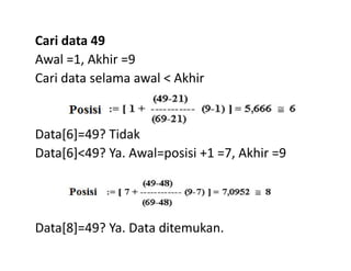 7 Metode Pencarian Data Array | PDF
