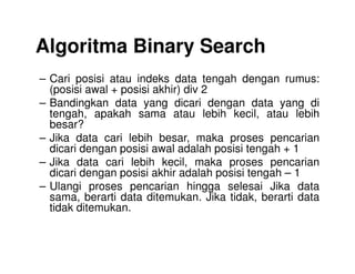 7 Metode Pencarian Data Array | PDF