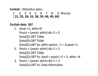 7 Metode Pencarian Data Array | PDF