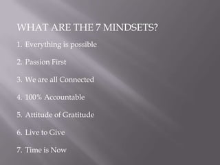 7 mindsets | PPTX