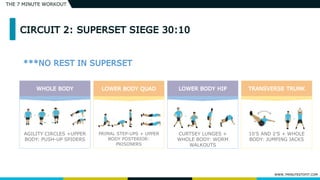 7 minutes to fit | PPTX | Fitness and Exercise | Healthy Living