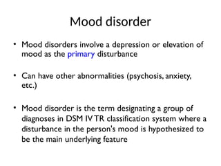 7 Mood disorders.pptx for health science | PPTX