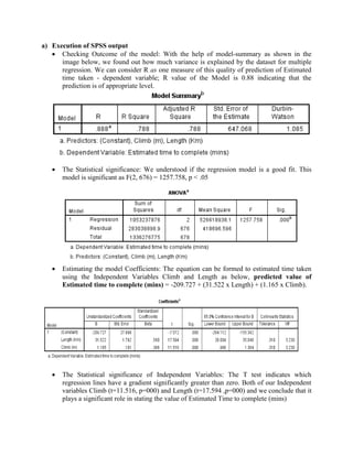 Statistics - Multiple Regression and Two Way Anova | PDF