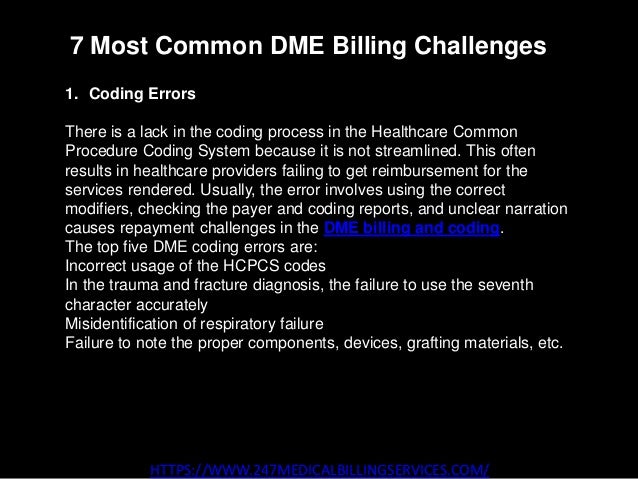 7 Most Common DME Billing Challenges.pptx