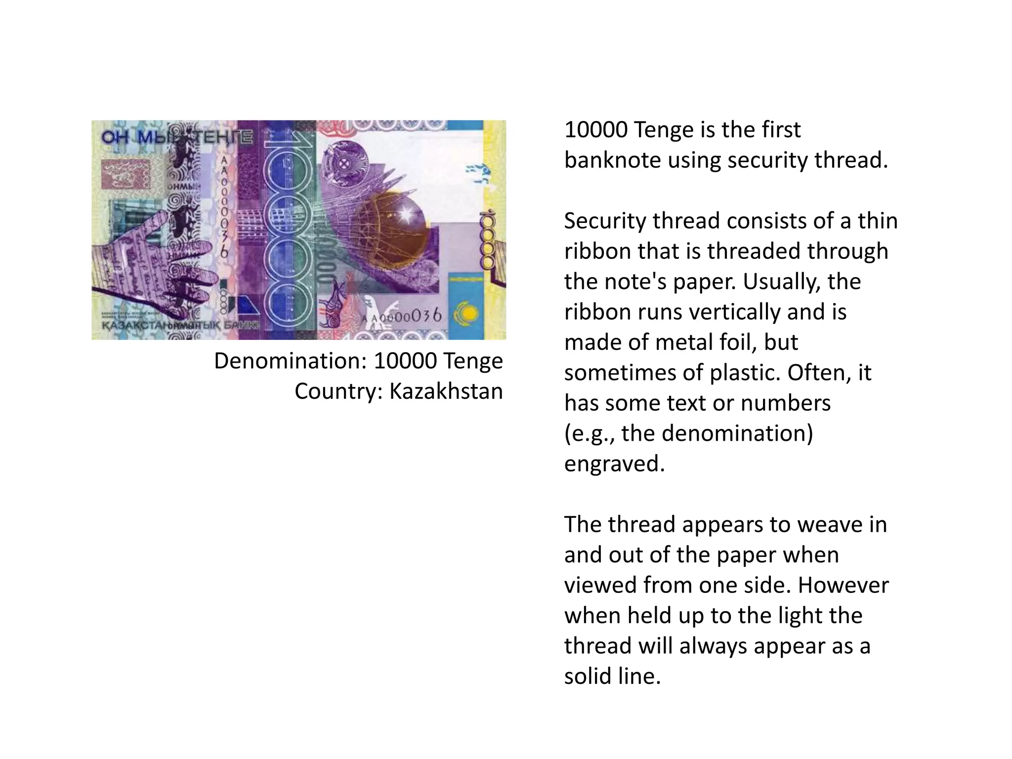 7 most difficult to-counterfeit banknotes in the world | PPTX