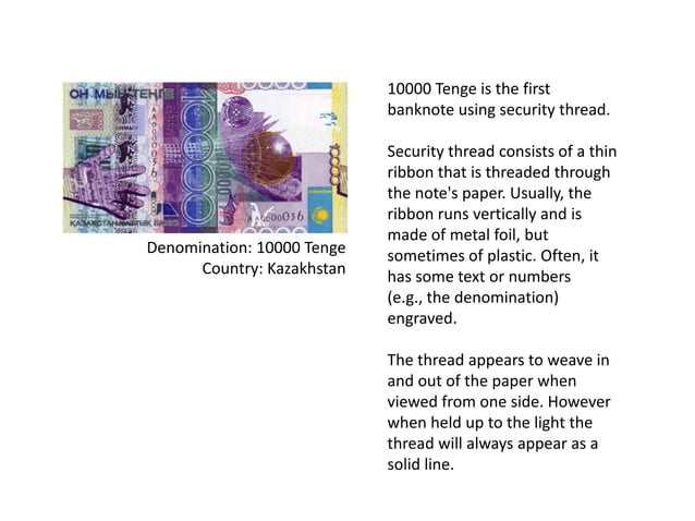 7 most difficult to-counterfeit banknotes in the world | PPTX