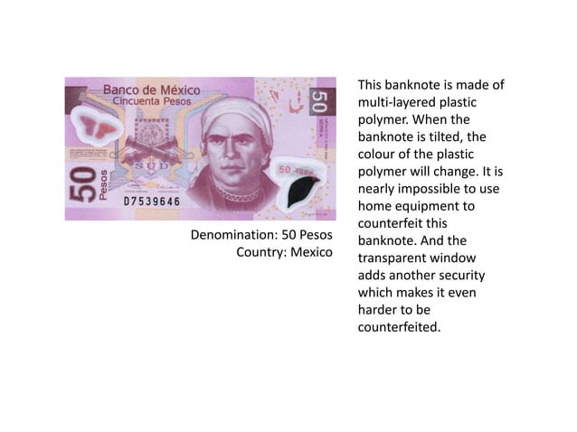 7 most difficult to-counterfeit banknotes in the world | PPTX