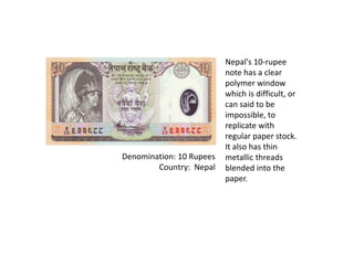 7 most difficult to-counterfeit banknotes in the world | PPTX