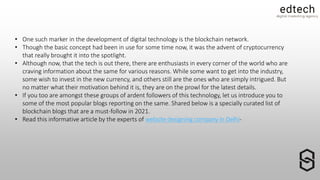 7 MOST POPULAR BLOCKCHAIN BLOGS TO FOLLOWS.pptx