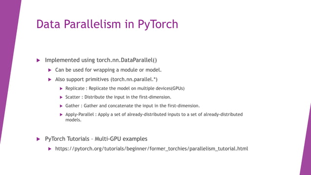 Using Multi GPU in PyTorch | PPT