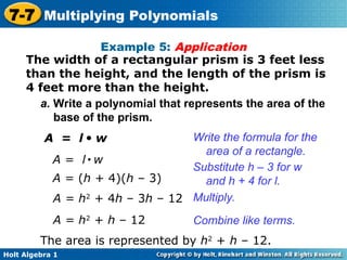 7 Multiplying Polynomials and its process | PPT