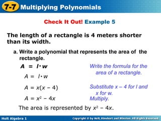 7 Multiplying Polynomials and its process | PPT