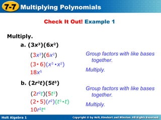 7 Multiplying Polynomials and its process | PPT