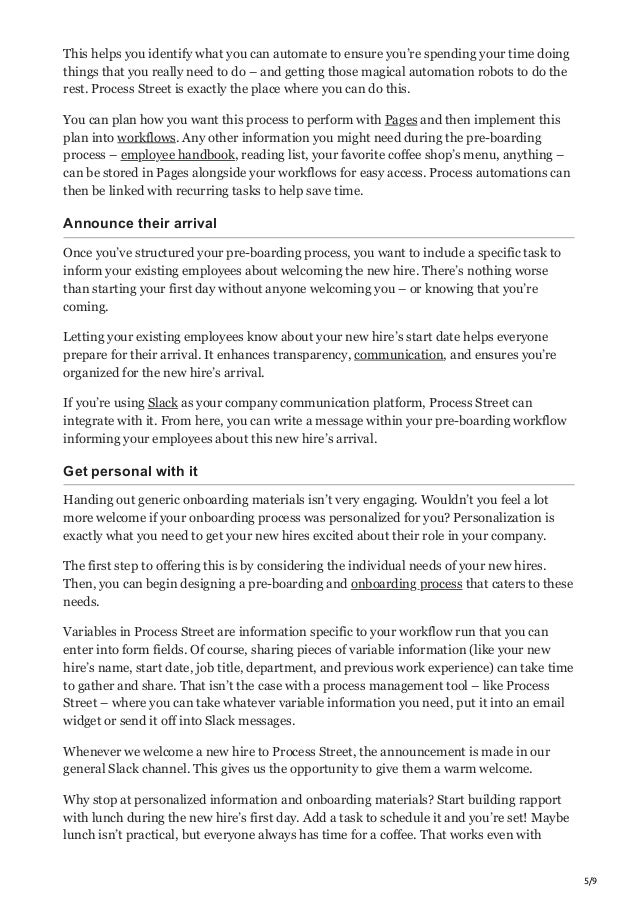 7 Must-Know Strategies for Pre-boarding New Hires like a Pro | PDF