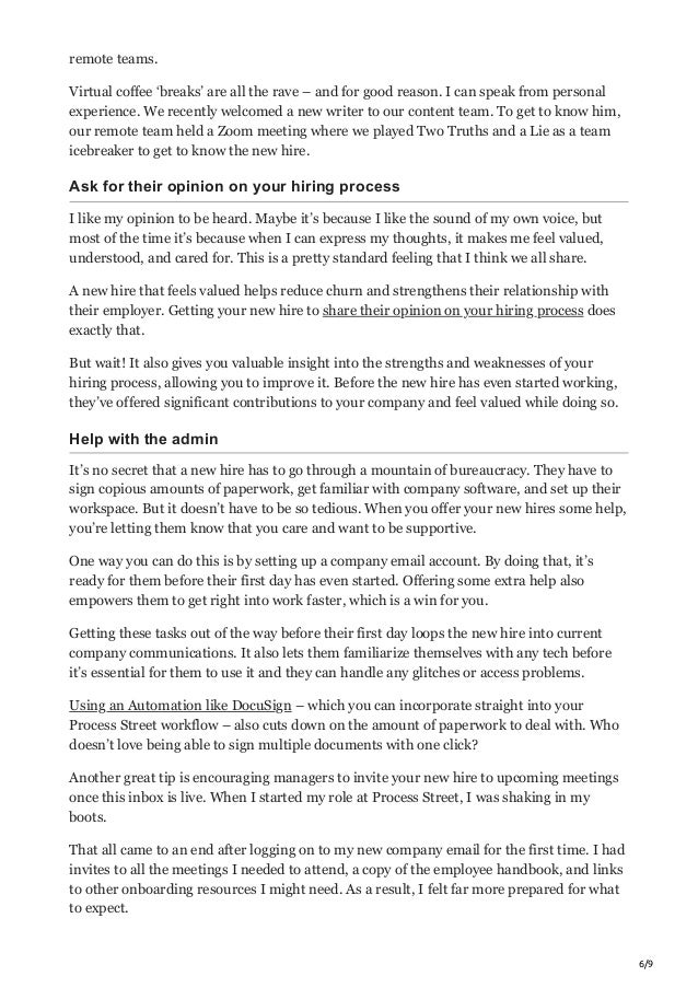 7 Must-Know Strategies for Pre-boarding New Hires like a Pro | PDF