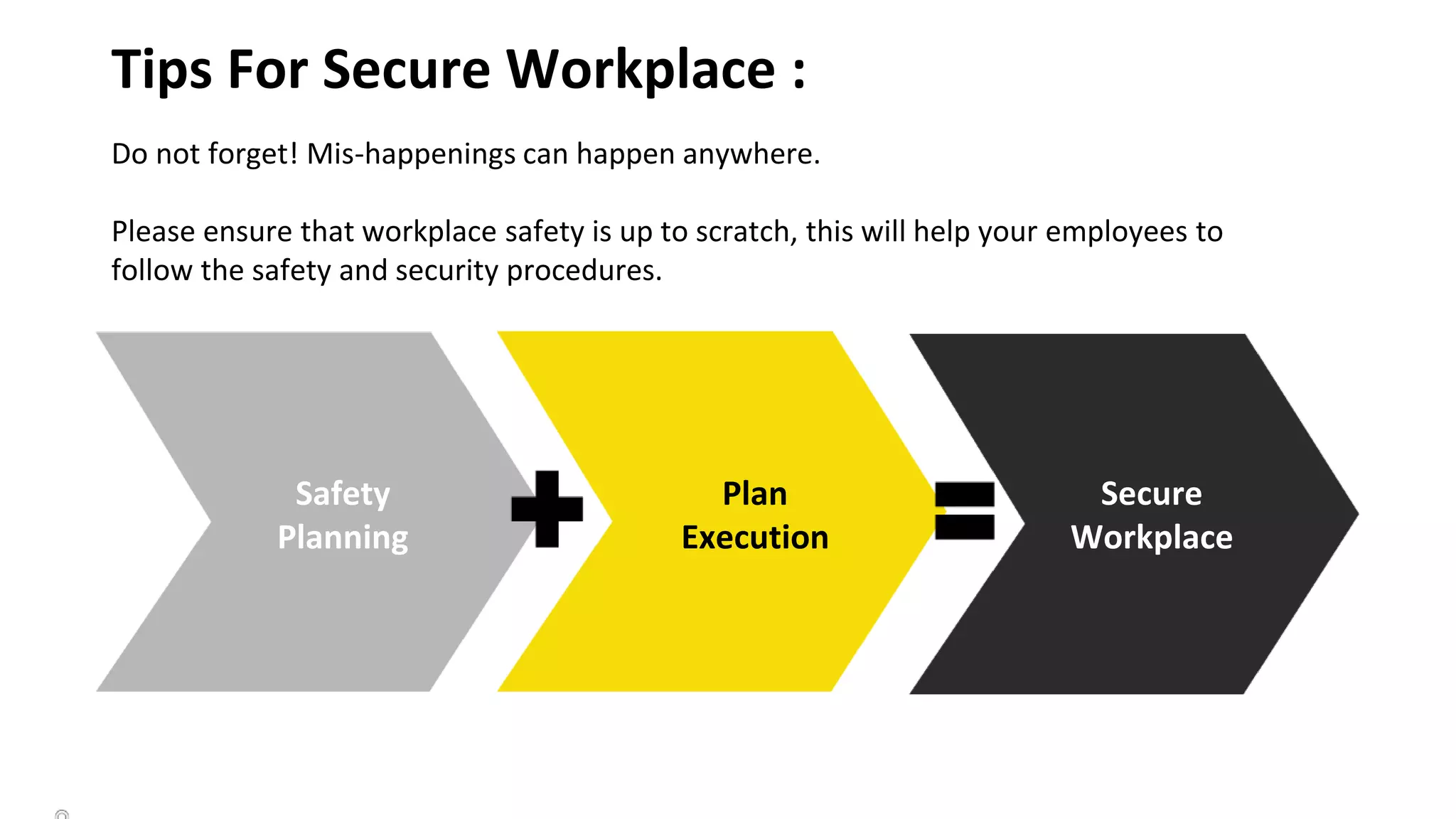 7 Must Follow Steps For Safe and Secured Workplace | PPT