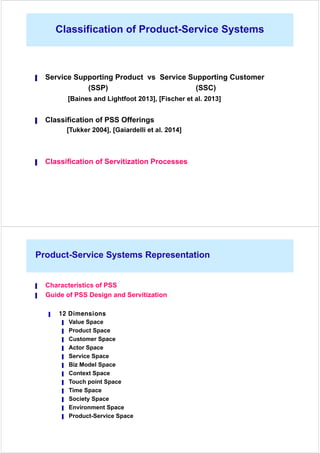A Representation Framework of Product-Service Systems for ...