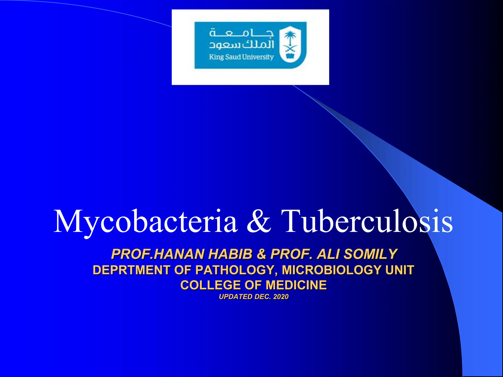 mycobacteria -TB.ppt- laboratory medicine | PPT