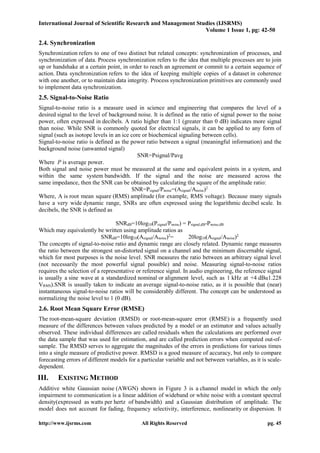 ESTIMATION OF SYMBOL TIMING AND CARRIER FREQUENCY OFFSET USING SYNCHRONIZATION SCHEME | PDF ...
