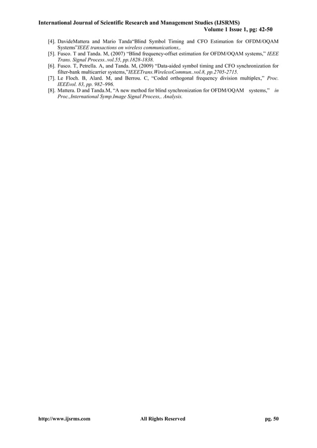 Estimation Of Symbol Timing And Carrier Frequency Offset Using