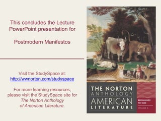 2130_American Lit Module 3 _Postmodern Manifestos | PPT