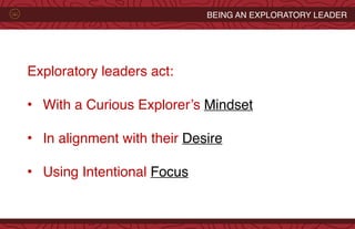 Exploratory Leadership / Navigating The Unknown | PPT
