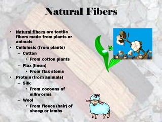 7. natural fibers | PPT