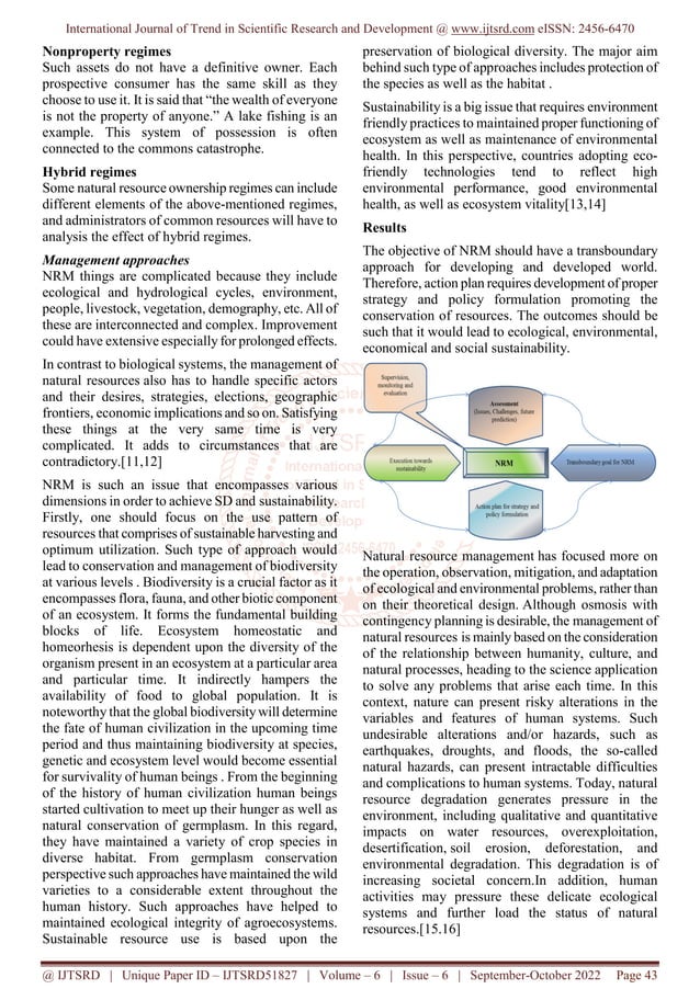 Natural Resource Management NRM | PDF