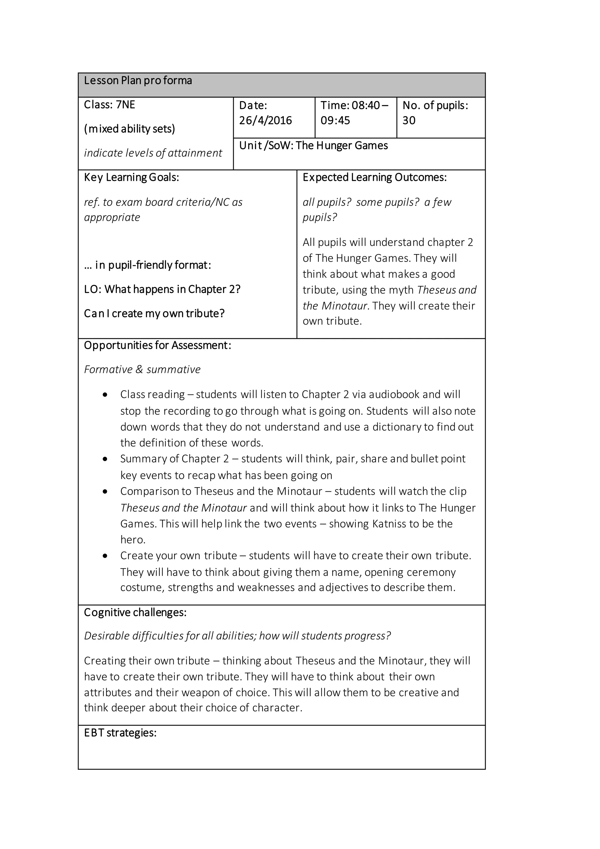 7NE Hunger Games L6 plan | DOCX