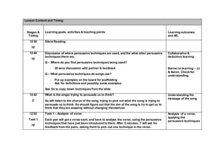 7NE Lesson 7 plan | PDF