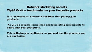 7 network marketing secrets to boost your self confidence | PPTX