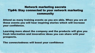 7 network marketing secrets to boost your self confidence | PPTX