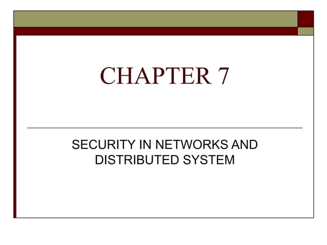 Network Security Chapter 7 | PPT