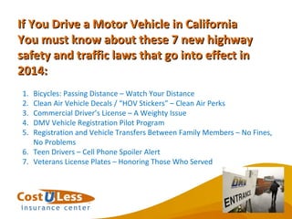 7 New California DMV Laws You Need to Know | PPT
